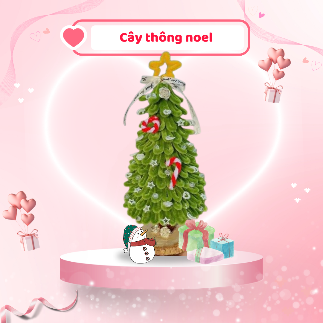 CÂY THÔNG NOEL HANDMADE KẼM NHUNG - Milcah