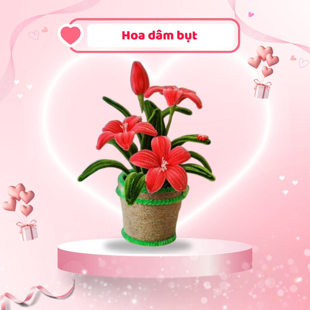 HOA DÂM BỤT HANDMADE KẼM NHUNG 2025 - Milcah